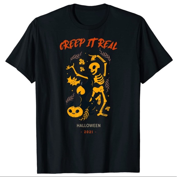 Shirts | Creep It Real Skeleton Halloween 221 | Poshmark